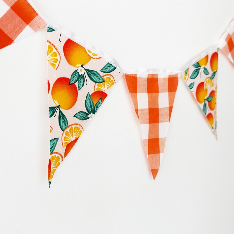 Orange Bunting - Etsy