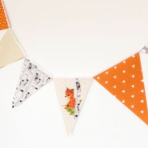 Fox Banner Woodland Garland, Arrow Pennant Flags, Fox Nursery Decor ...