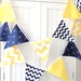 Nautical Banner Bunting Fabric Pennant Flags Navy Blue | Etsy