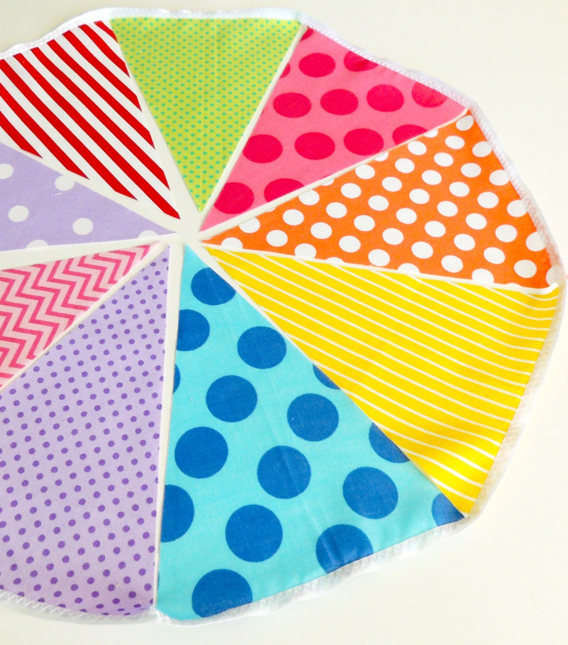 Candy Land Bunting, Rainbow Banner, Fabric Pennant Flag Garland ...