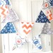 Banner Bunting Fabric Pennant Flags Beach Party Nautical - Etsy