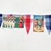 Vintage 4th of July Picnic Gingham Banner, Bunting, Fabric Pennant ...