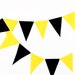 School Colors Garland Flag Bunting, Graduation Fabric Banner, School ...