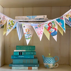 Cottagecore Vintage Storybook Banner, Vintage Birthday Card Garland ...