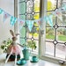 Ice Cream Picnic Party Gingham Banner, Mint Bunting, Vintage Ice Cream ...