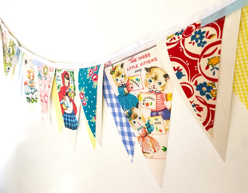 Cottagecore Vintage Storybook Banner Vintage Birthday Card - Etsy