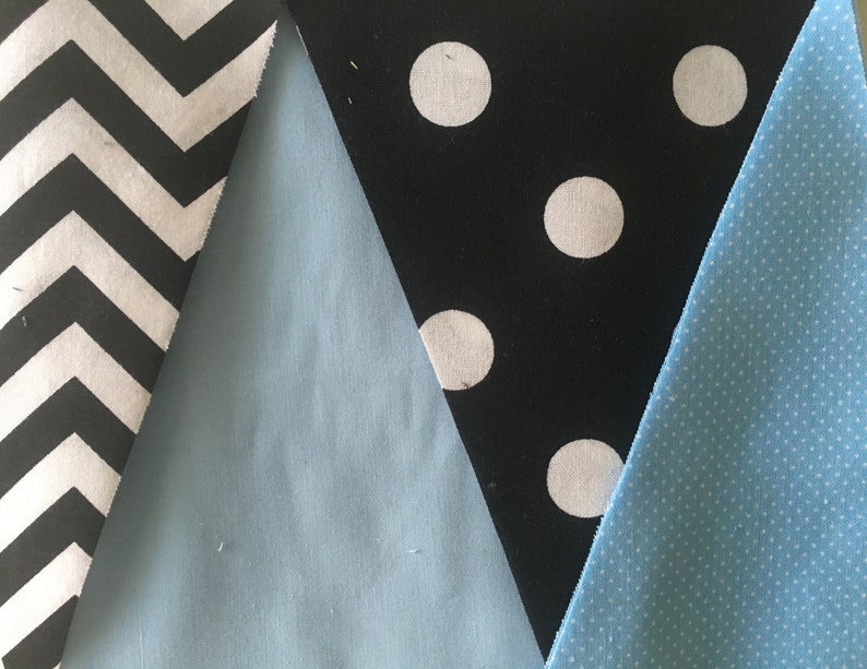 Garland Bunting Banner Pennant Fabric Flags Chevron Polka | Etsy