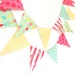 Shabby Chic Banner Bunting Pennant Fabric Flags Decor - Etsy