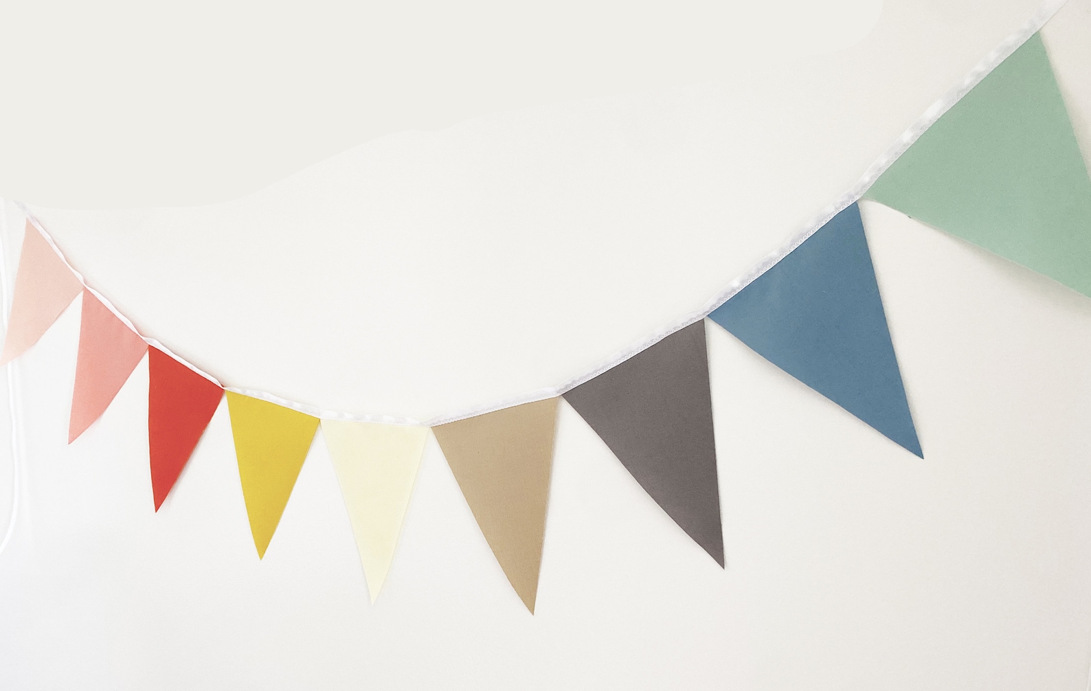 Neutral Rainbow Garland Flag Bunting Ombre Rainbow Color - Etsy