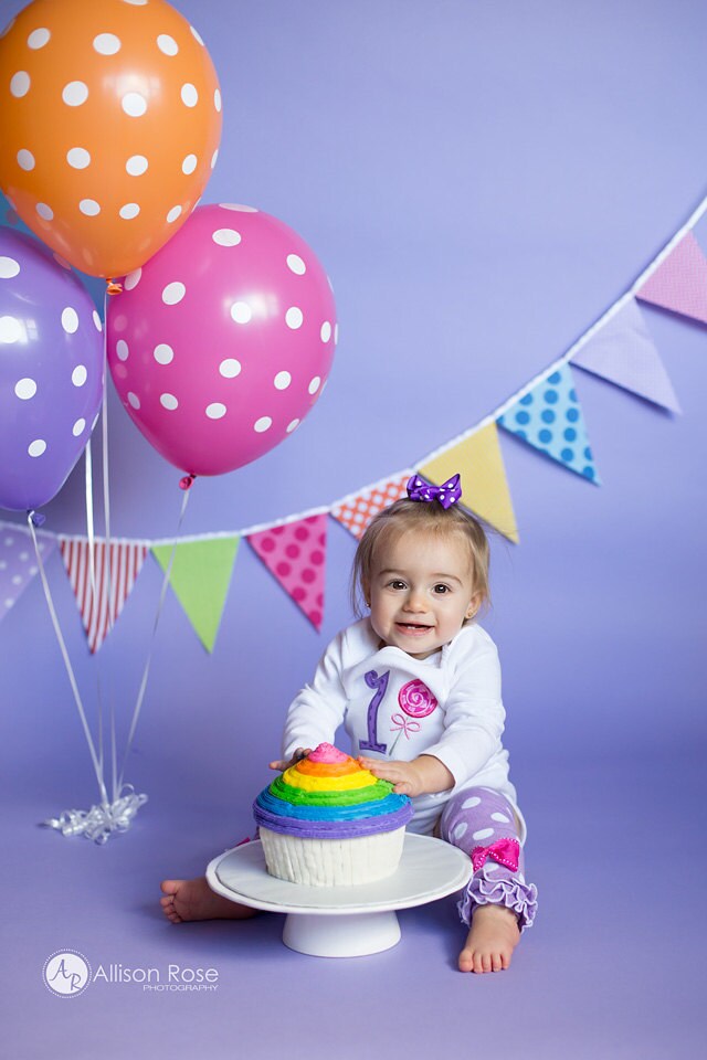 Candy Land Bunting, Rainbow Banner, Fabric Pennant Flag Garland ...
