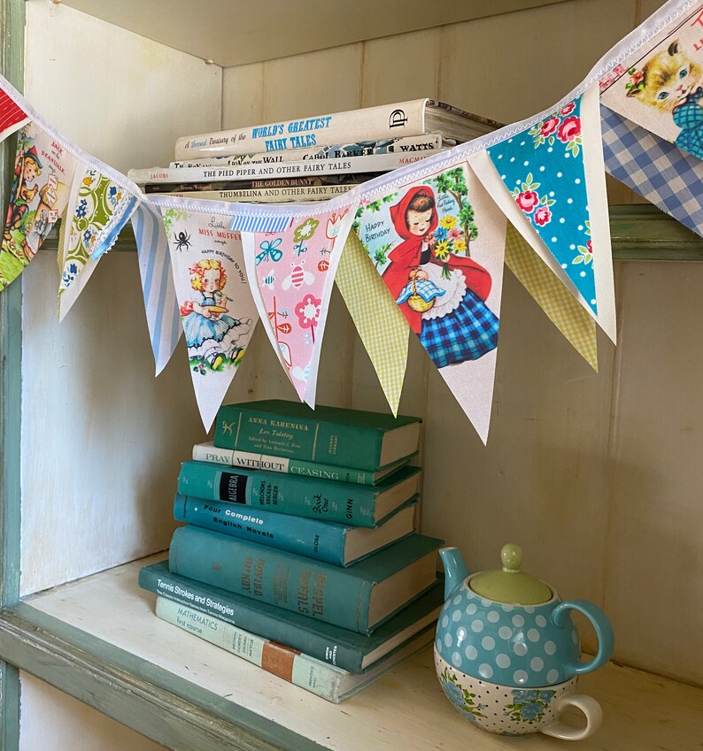 Cottagecore Vintage Storybook Banner Vintage Birthday Card - Etsy