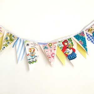 Cottagecore Vintage Storybook Banner, Vintage Birthday Card Garland ...