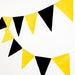 School Colors Garland Flag Bunting, Graduation Fabric Banner, School ...