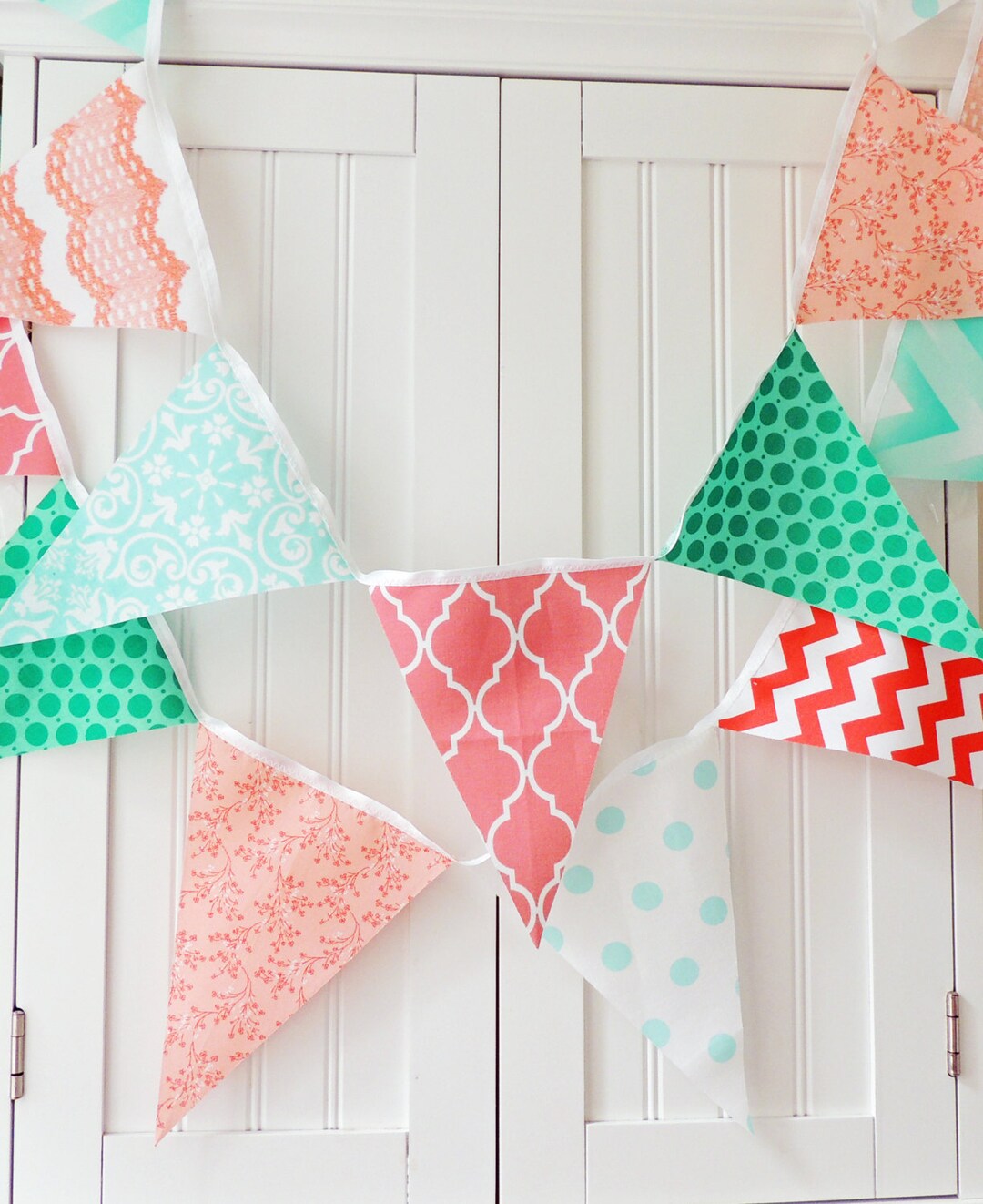 Fabric Banner, Bunting, Pennant Flags, Wedding Garland, Photo Shoot ...