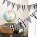 Gingham Banner, Bunting, Fabric Pennant Garland Flags, Baby Shower ...