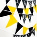 School Colors Garland Flag Bunting, Graduation Fabric Banner, School ...