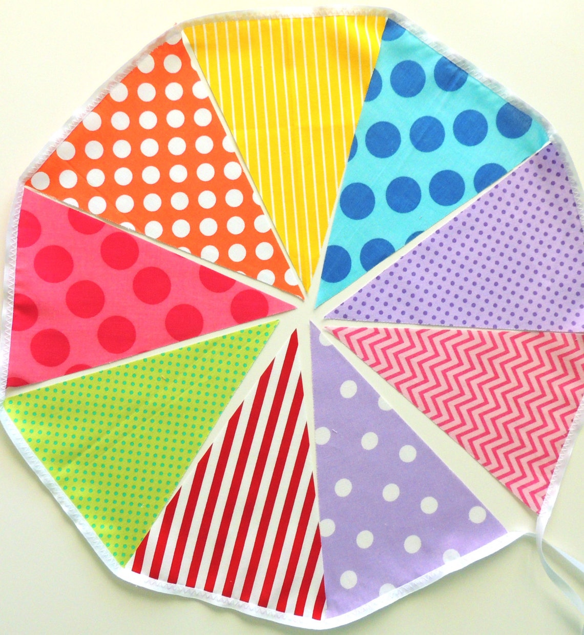 Candy Land Bunting, Rainbow Banner, Fabric Pennant Flag Garland ...