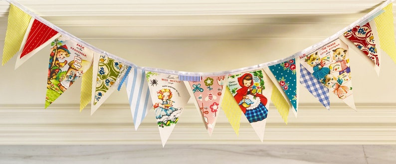 Cottagecore Vintage Storybook Banner Vintage Birthday Card - Etsy