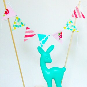 Fabric Banner, Bunting, Pennant Flags, Garland Turquoise, Pink, Mint ...