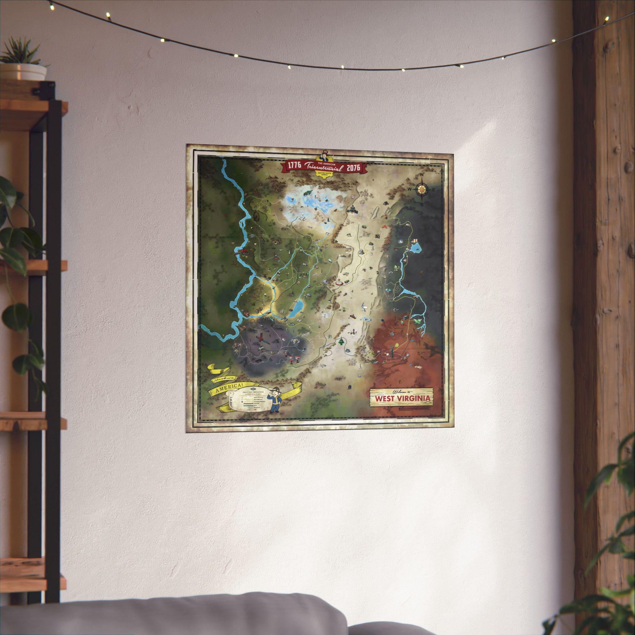 Fallout 76 Map Poster - Etsy