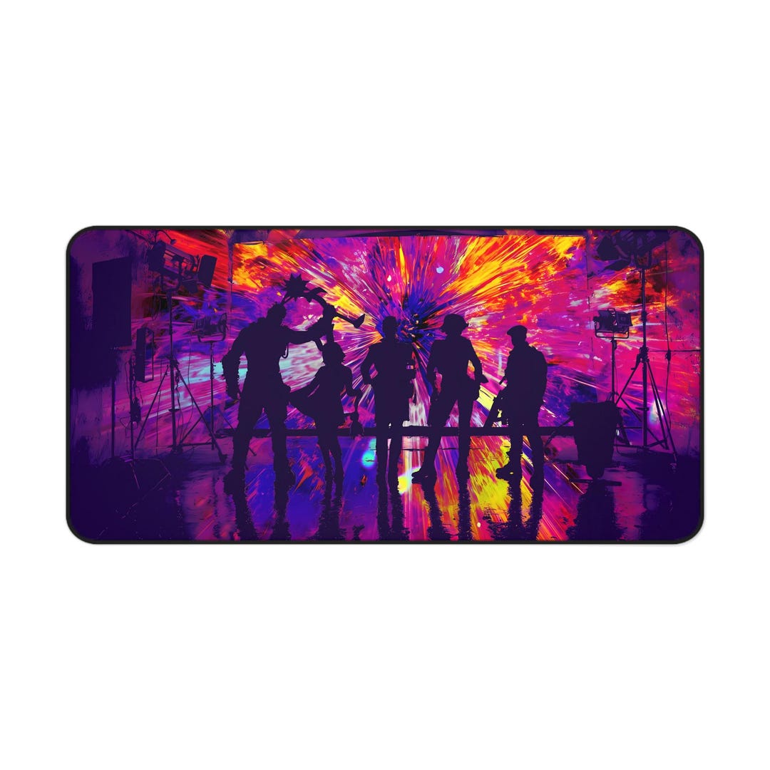 Borderlands Neon Chaos Vibrant Desk Mat (16" X 32") - Etsy