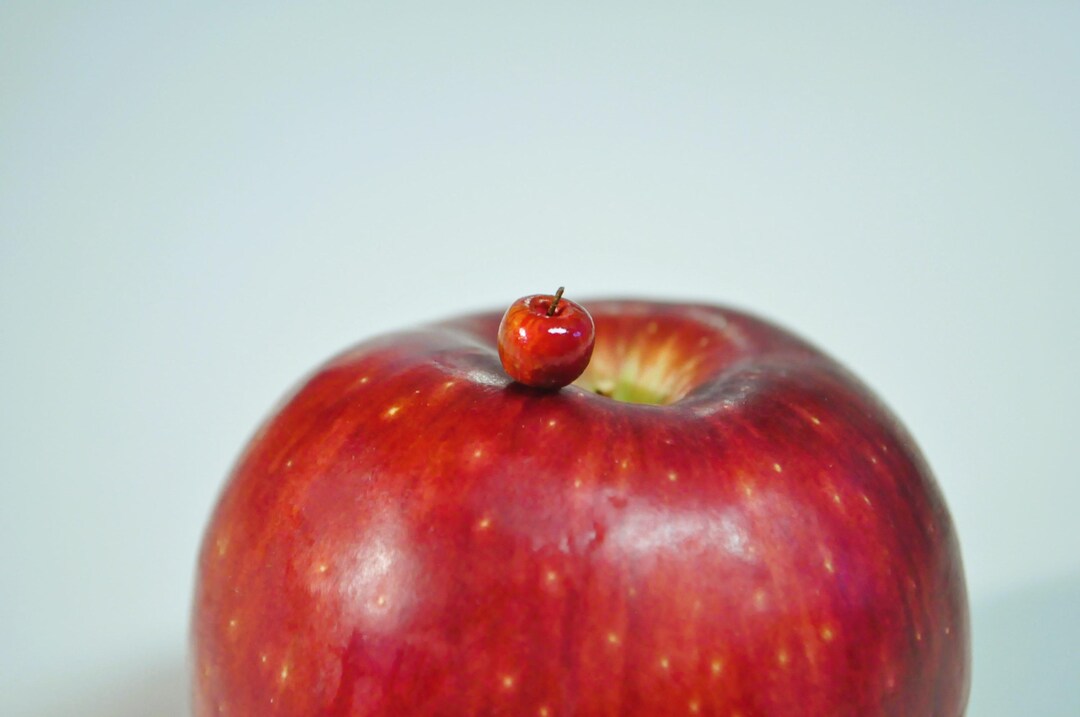 Miniature Apples Polymer Clay 1:12 Scale (red & Green) - Etsy