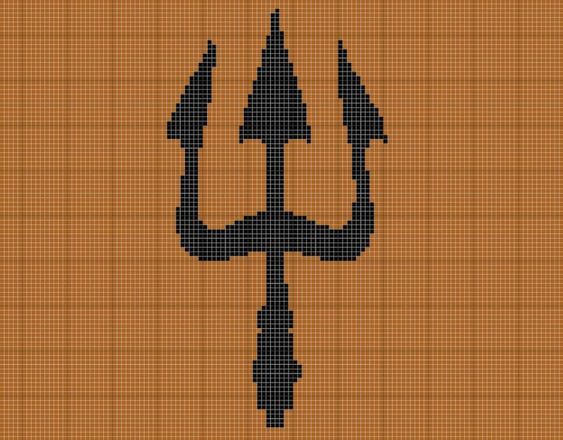 Trident Crochet Digital Pattern - Etsy