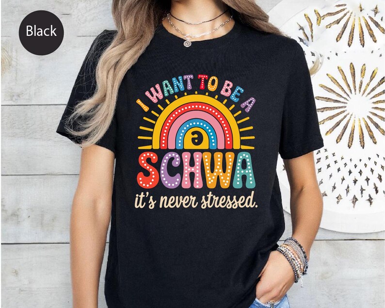 I Want to Be a Schwa T-shirt: Funny Linguistics Teacher Tee - Etsy