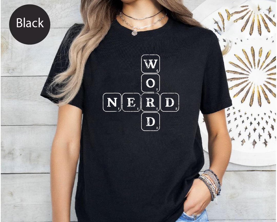 Word Nerd T-shirt: Funny Scrabble Style Gift for Book Lovers - Etsy