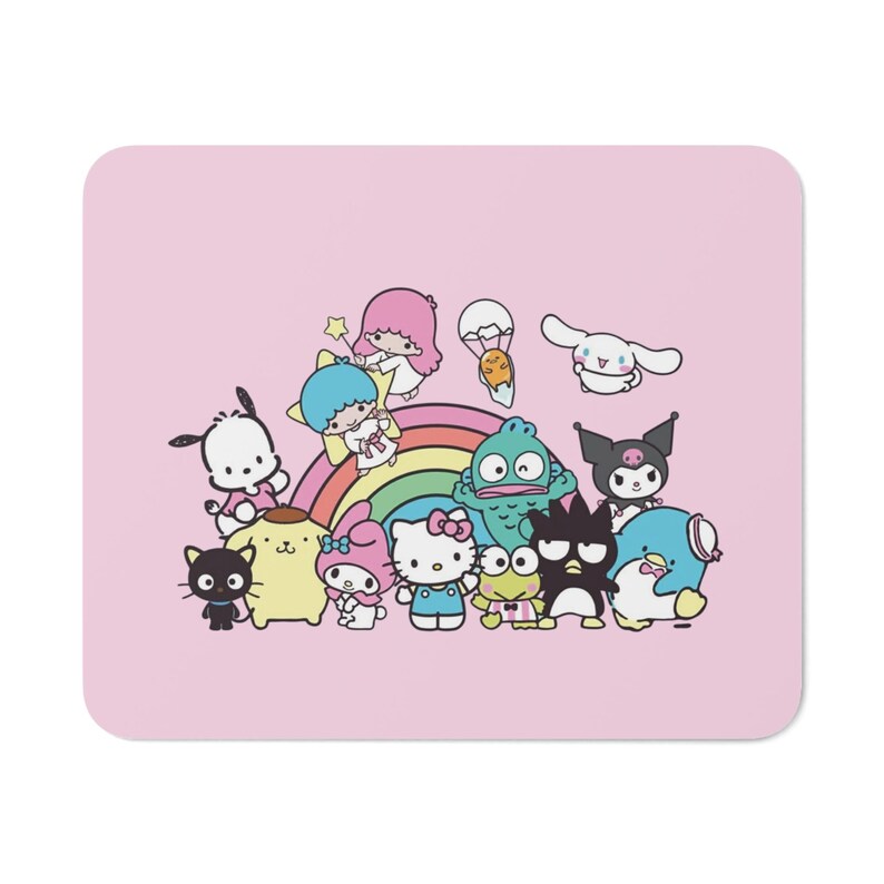 Hello Kitty Mouse Pad | Pink Kawaii Desk Mat | Cute Office Decor ...