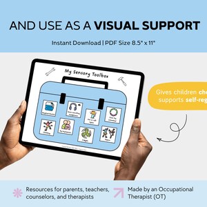 Sensory Toolbox Handout for Kids: Occupational Therapy Resource (PDF ...