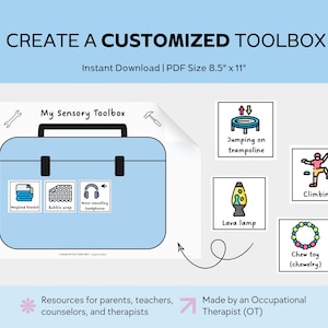 Sensory Toolbox Handout for Kids: Occupational Therapy Resource (PDF ...