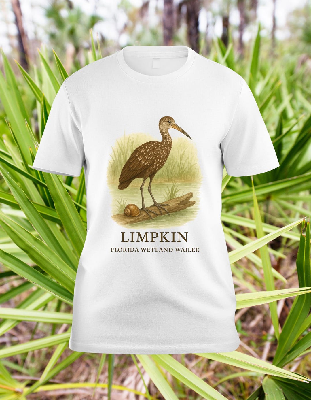 Limpkin Bird T-shirt: Florida Wetland Wildlife, Soft Cotton Tee - Etsy