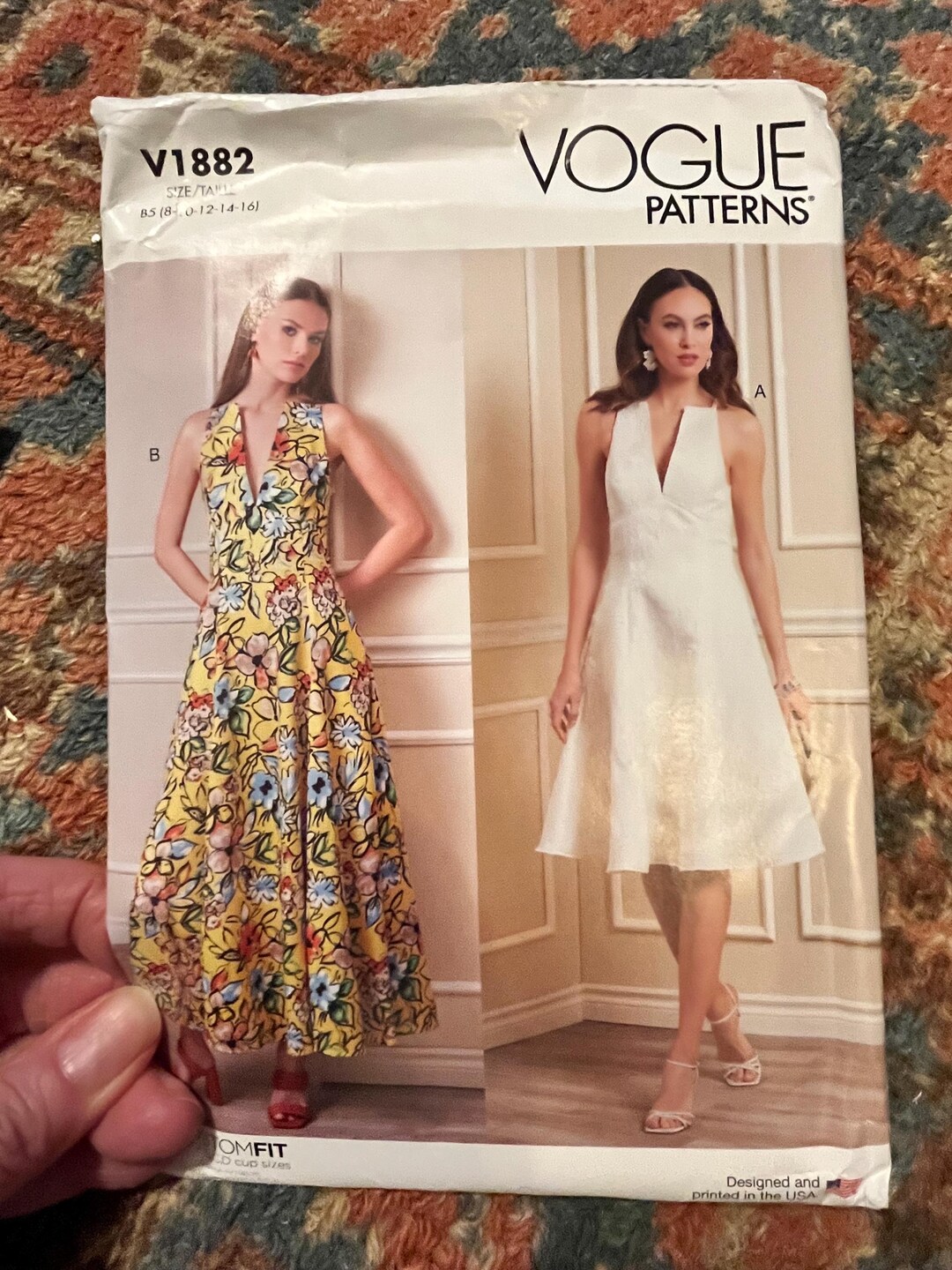 Vogue 1882 Sewing Pattern, Halter Sundress, Size 8-16, New Uncut - Etsy