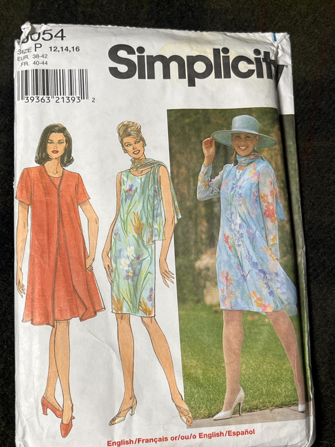 New Simplicity 8054 Easy Sewing Pattern Straight Dress Tank Dress ...