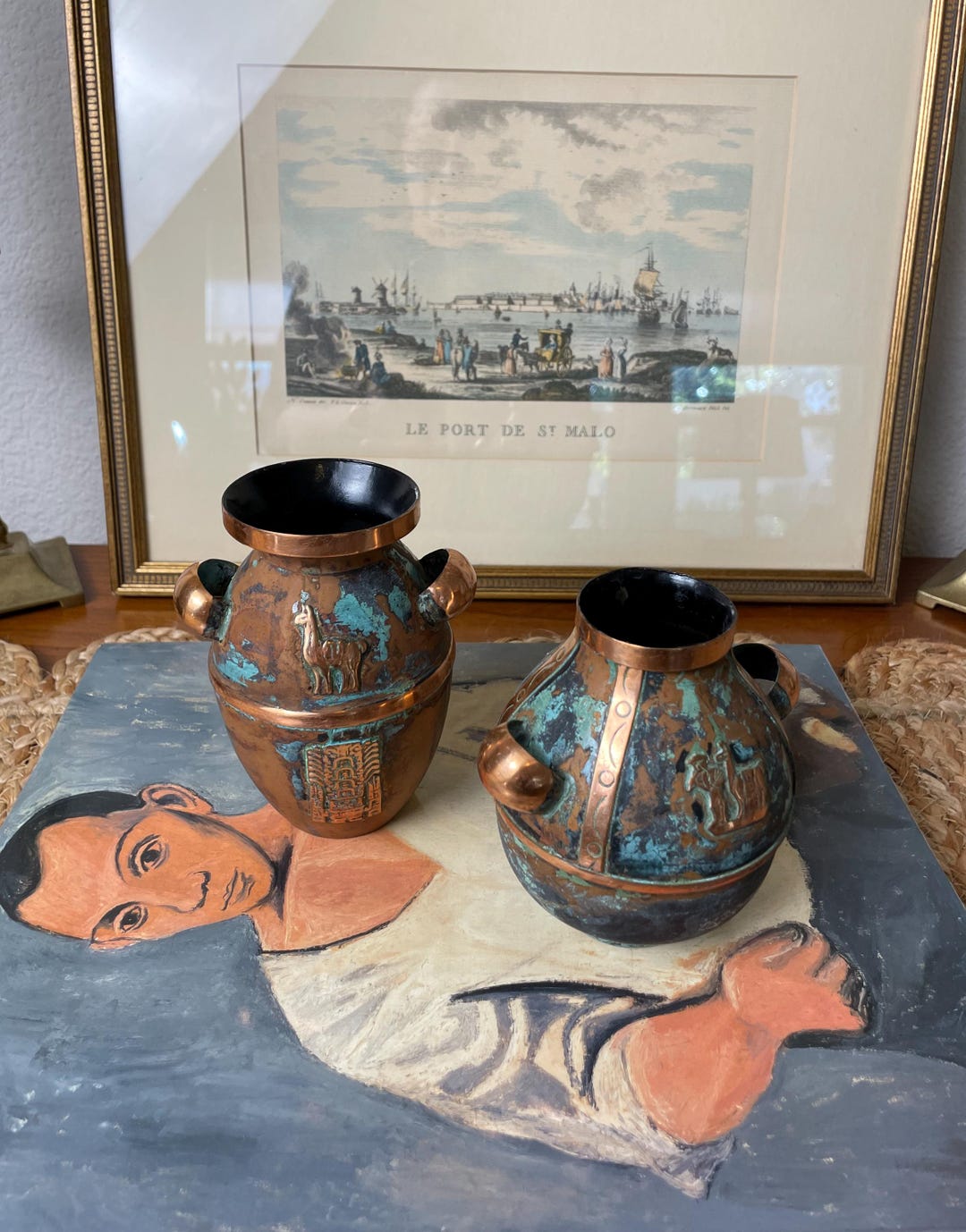 Pair of Handmade Peruvian Copper Vessels - Etsy