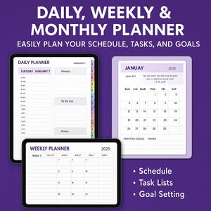2025 Digital Planner: Your All-in-one Organizer for Success and Well ...