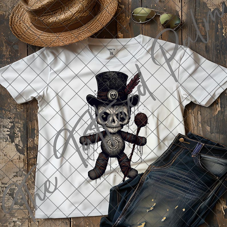 Gothic Voodoo Dolls Halloween High Quality Instant Download PNG Clipart ...