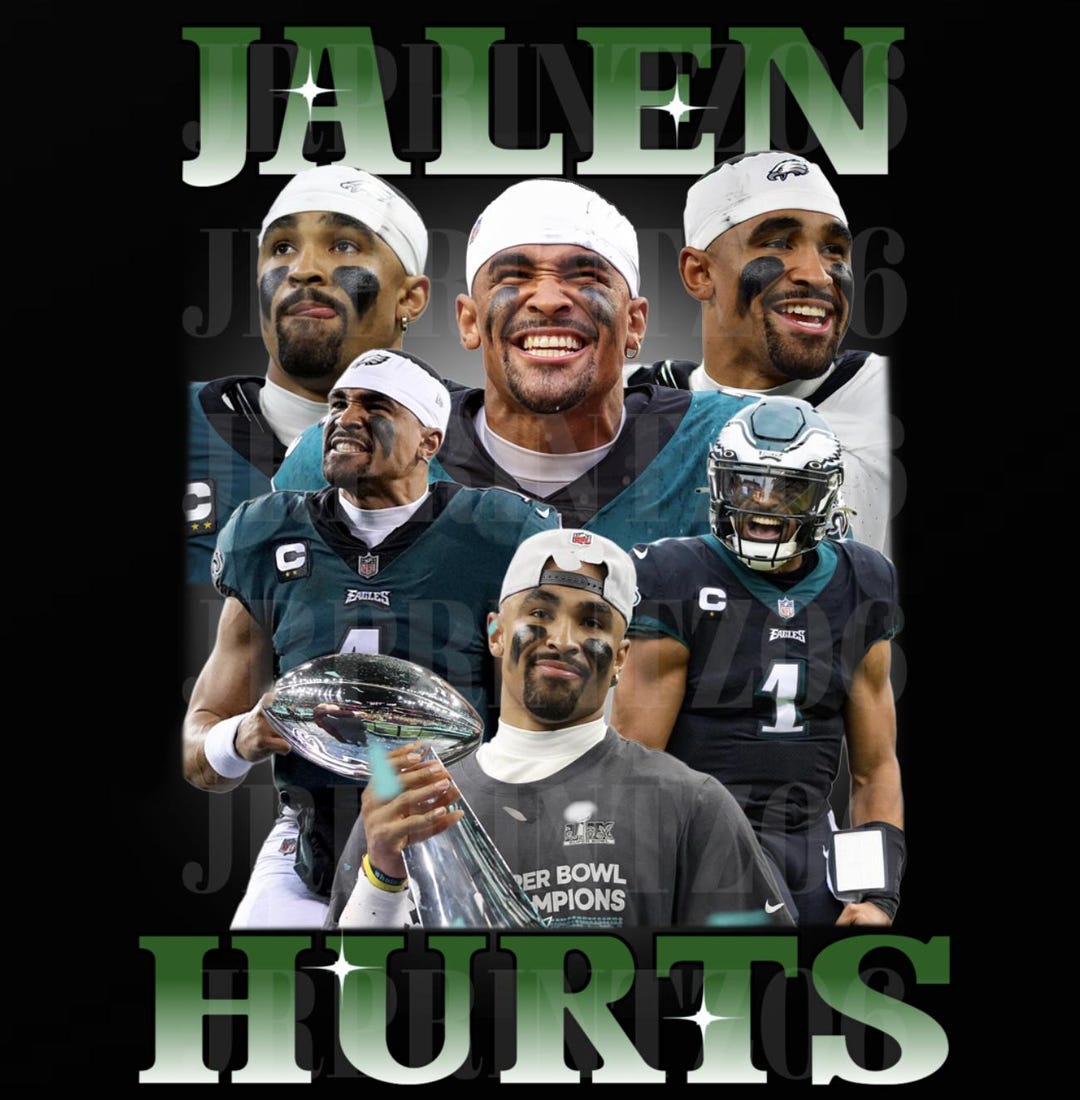 Jalen Hurts PNG Image. Digital Design - Etsy