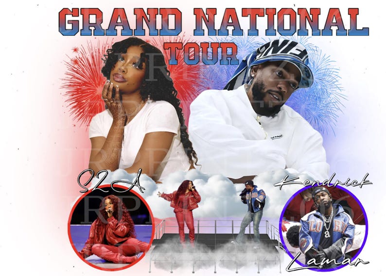 Kendrick Lamar & SZA PNG Image. Digital Design - Etsy