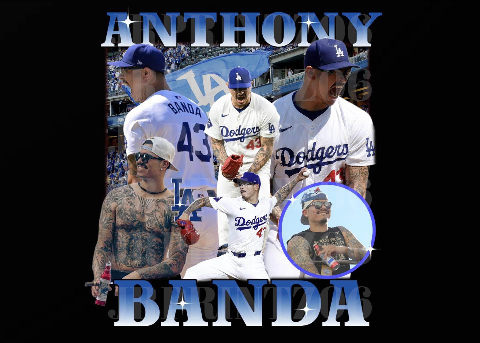 Anthony Banda Dodgers PNG Image. Digital Design - Etsy