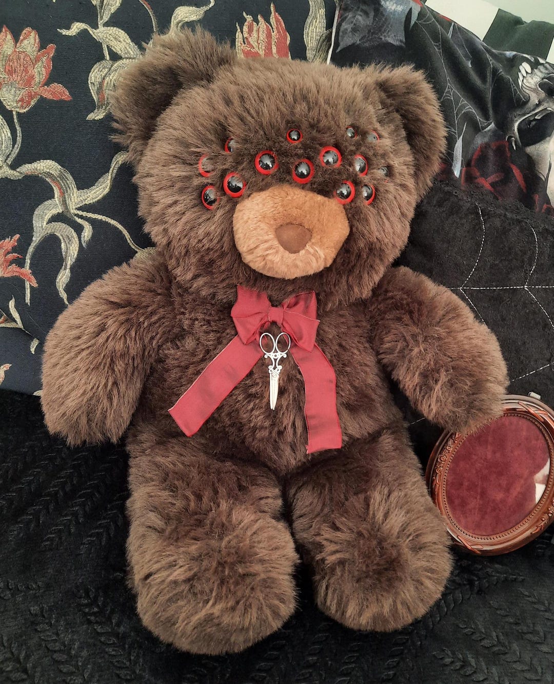Modified Plush Bear With Red Spider Eyes - Etsy