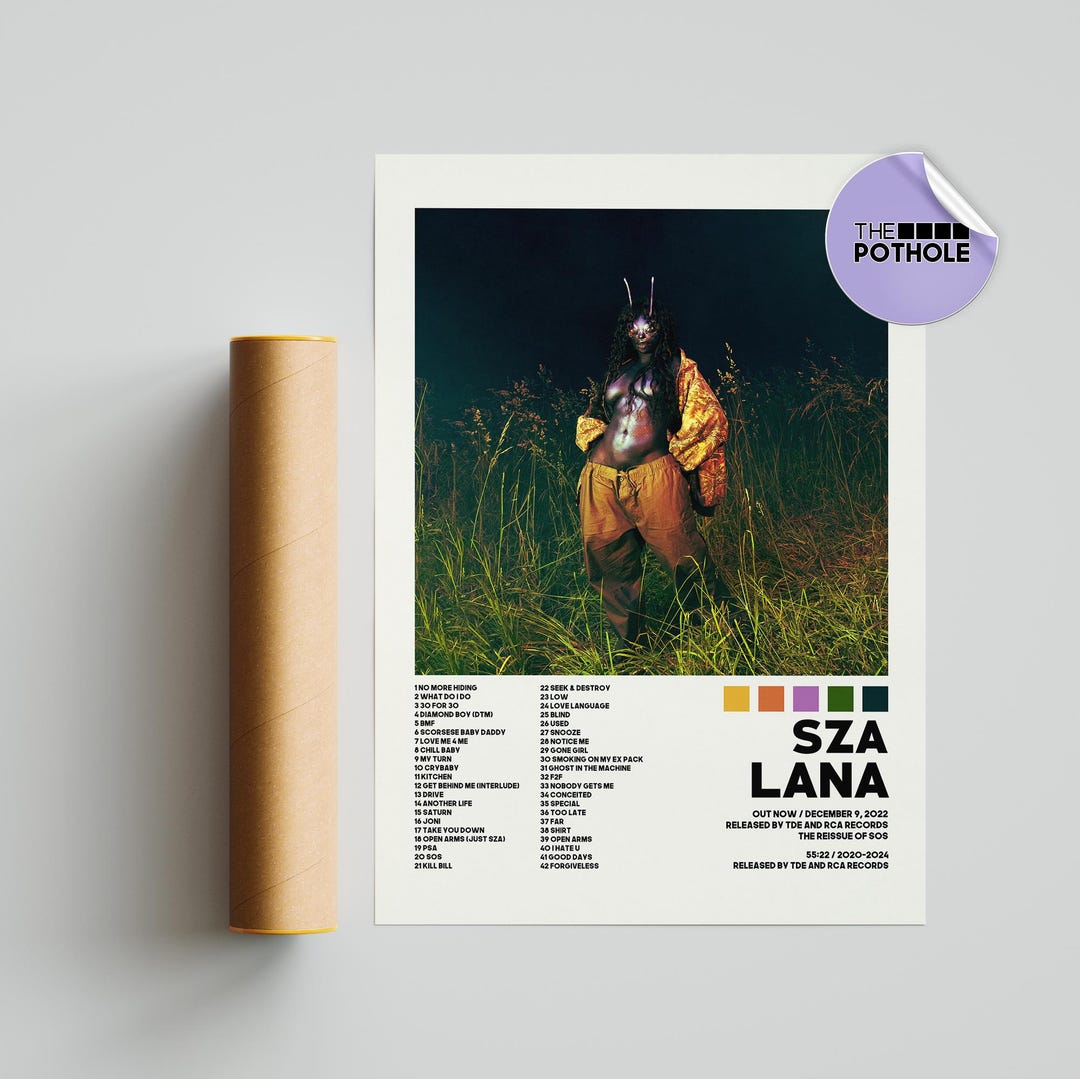 SZA Poster | SOS Deluxe- LANA Poster | Sza Tracklist Album Cover Poster ...