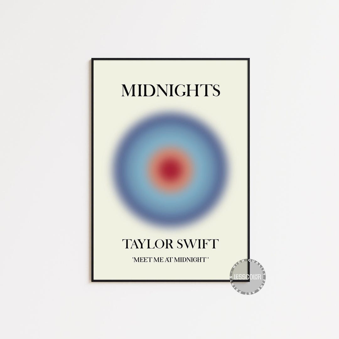 Taylor Swift Posters / Midnights Poster / Album Cover Poster, Gradient ...