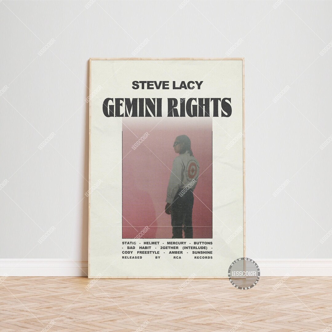 Steve Lacy Posters / Gemini Rights Poster, Tracklist Album Cover Poster ...