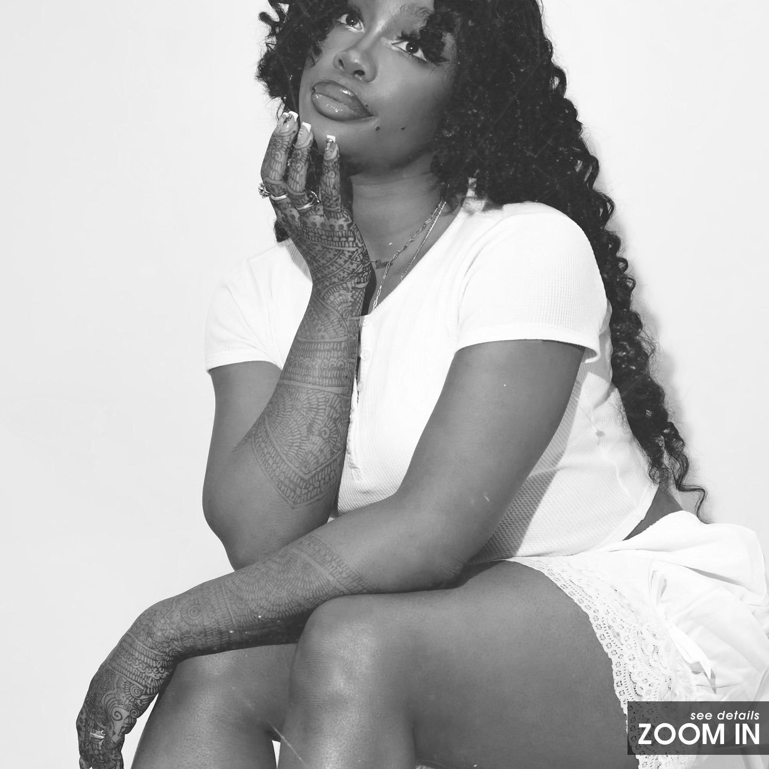 SZA Posters / SZA Black and White Wall Art, Magazine Posters, Album ...