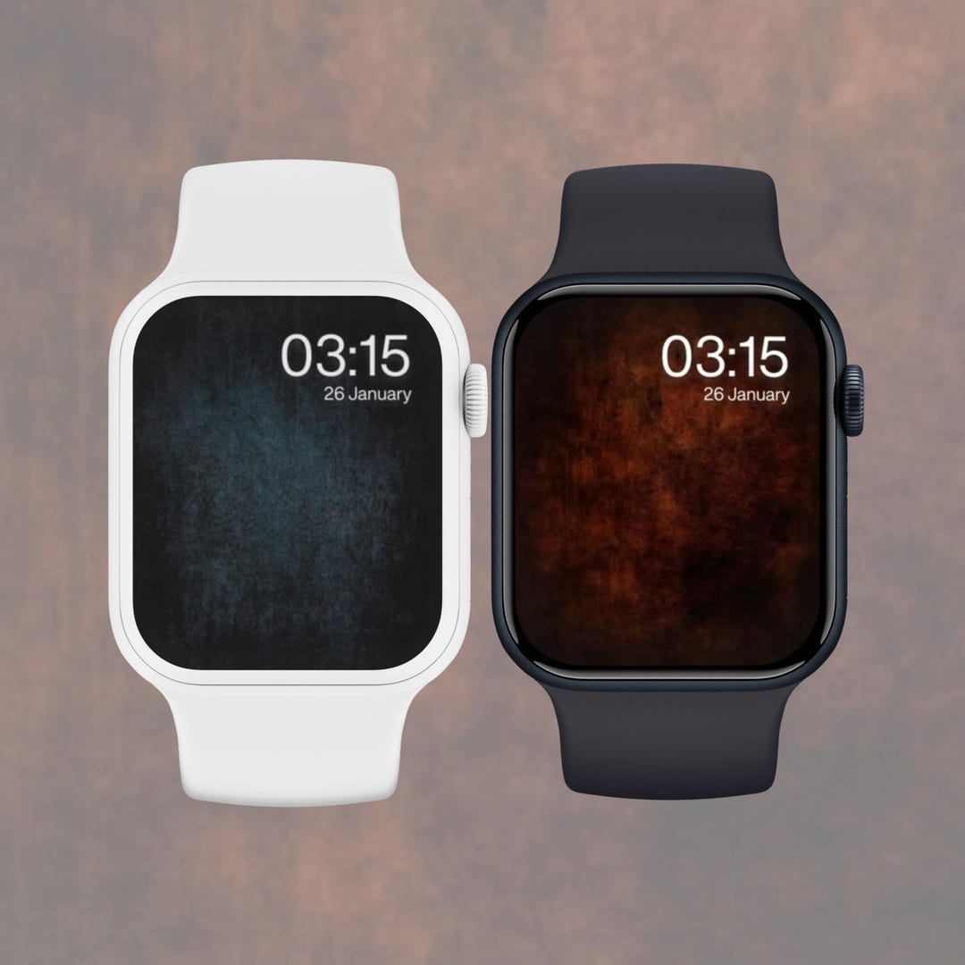 Rustic Colors Apple Watch Faces | Dark Grunge Digital Wallpaper ...