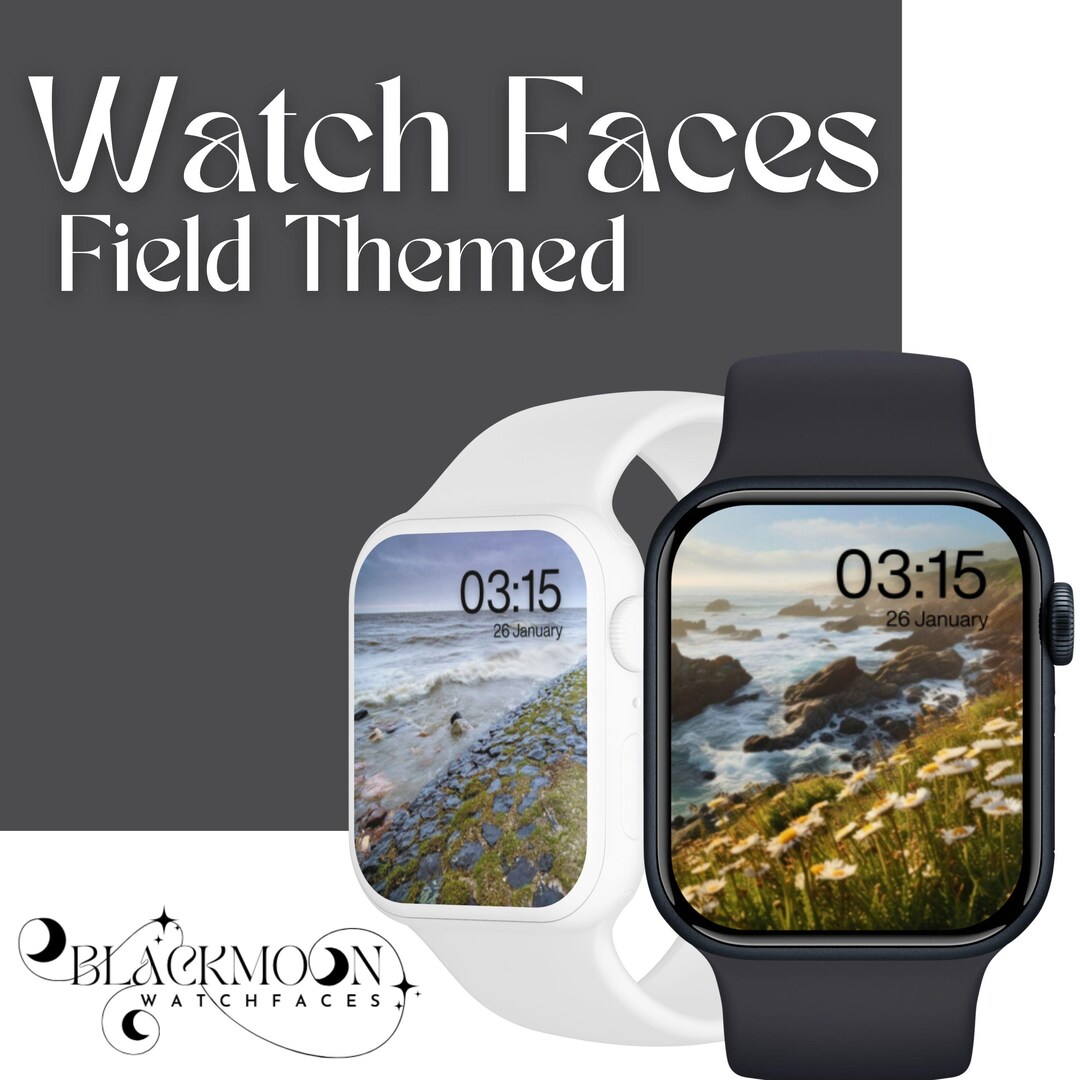 Field Watch Face Bundle • Nature Apple Watch Backgrounds • Coastal ...