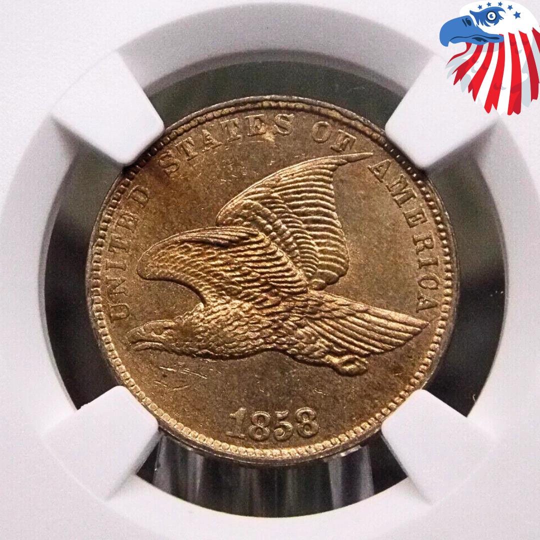 1858 Flying Eagle Cent Authentic-looking Commemorative Coin - Etsy