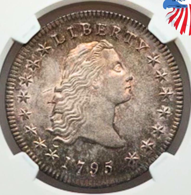 1795 Liberty Flowing Hair Authentic-looking Commemorative Coin - Etsy